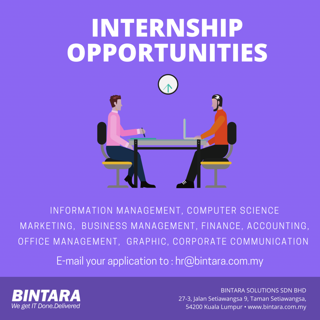 Internship Opportunity | Bintara Solutions Sdn Bhd
